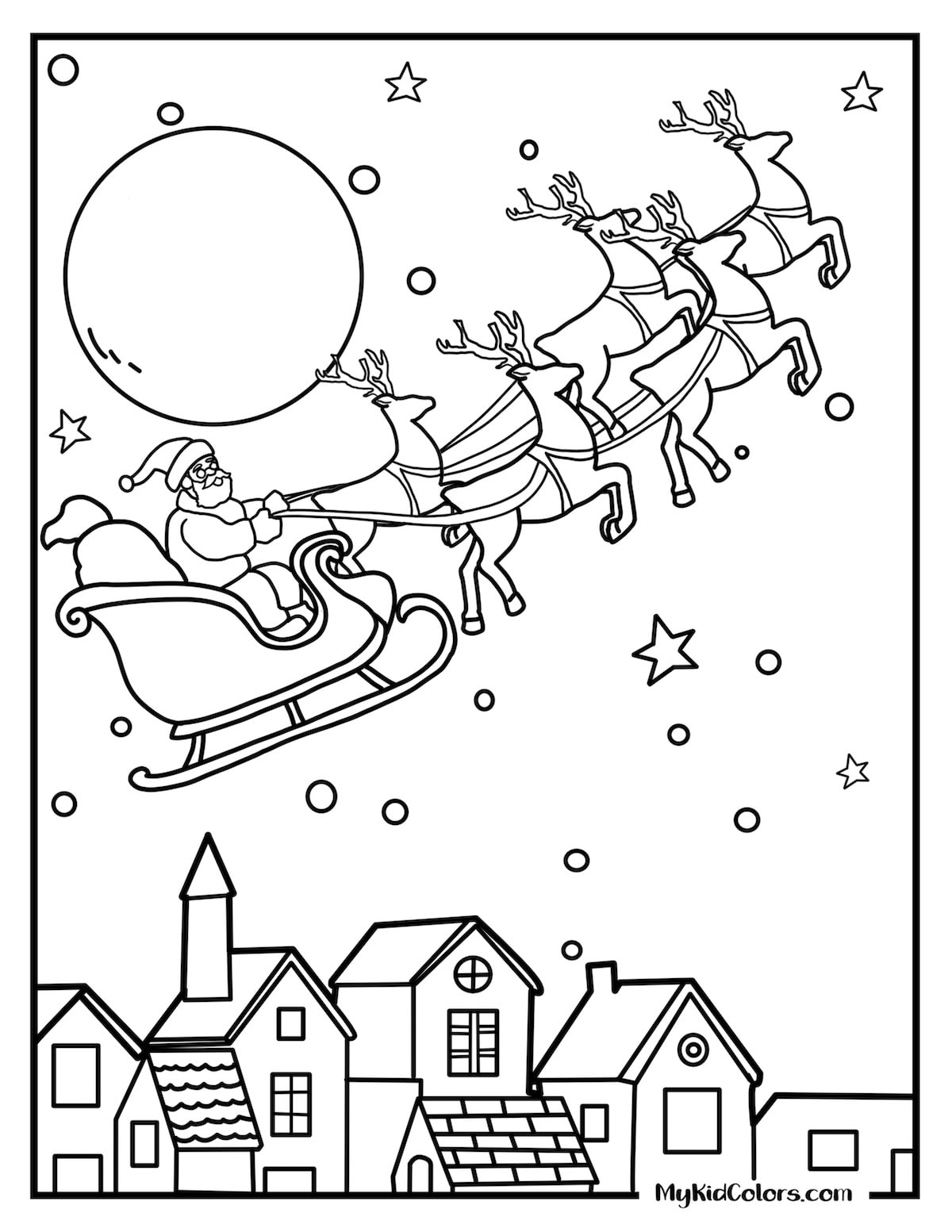 santa coloring pages crayola