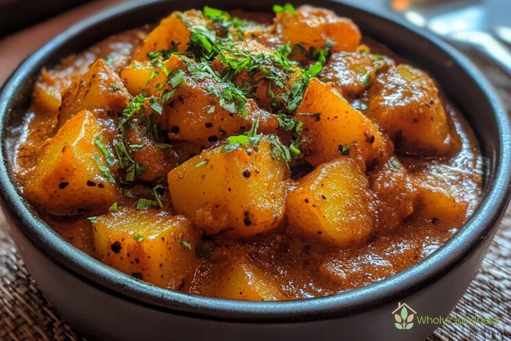 Potato Masala Recipe (Aloo Masala For Dosa) - Wholy Goodness
