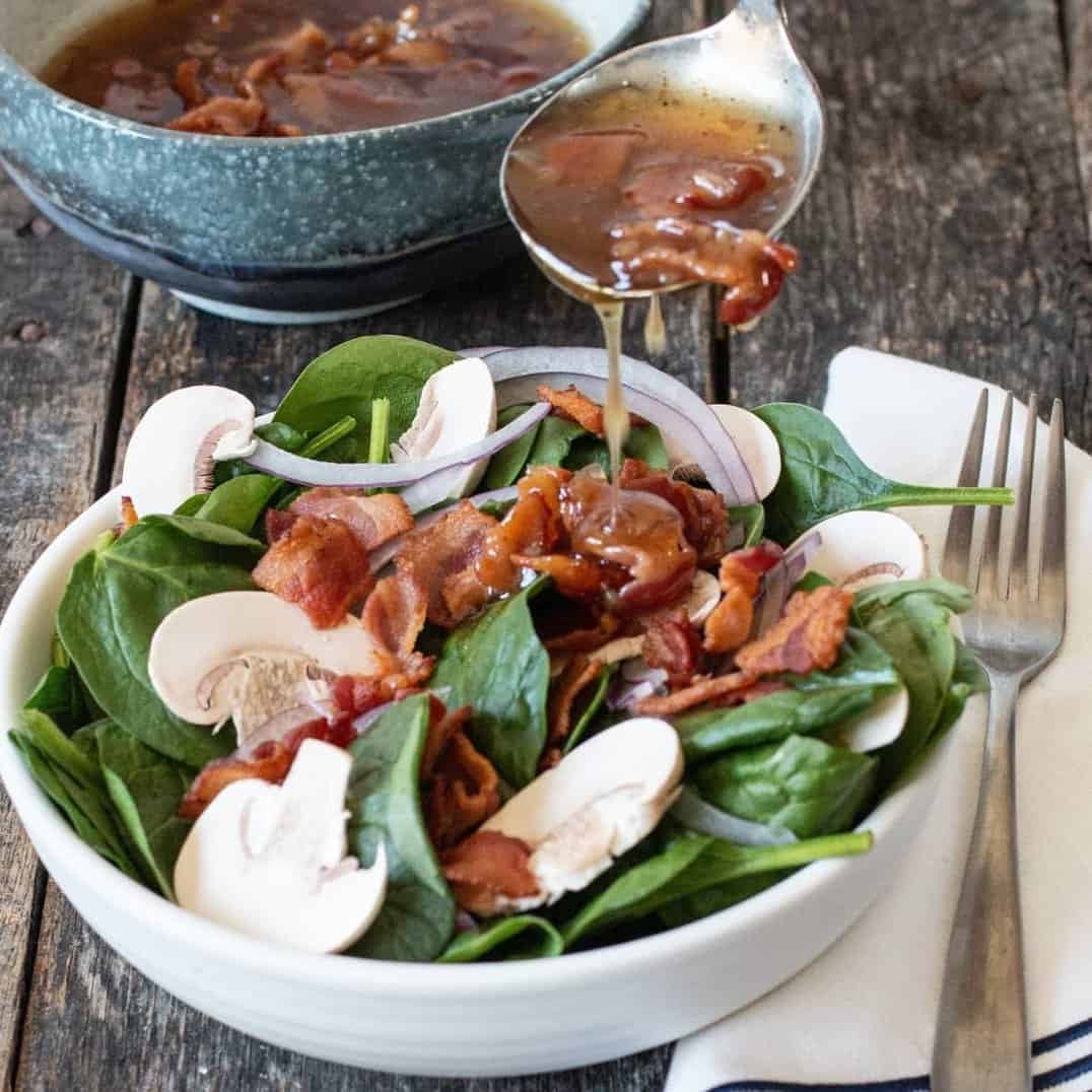 Vintage Hot Bacon Dressing Recipe for Spinach Salad