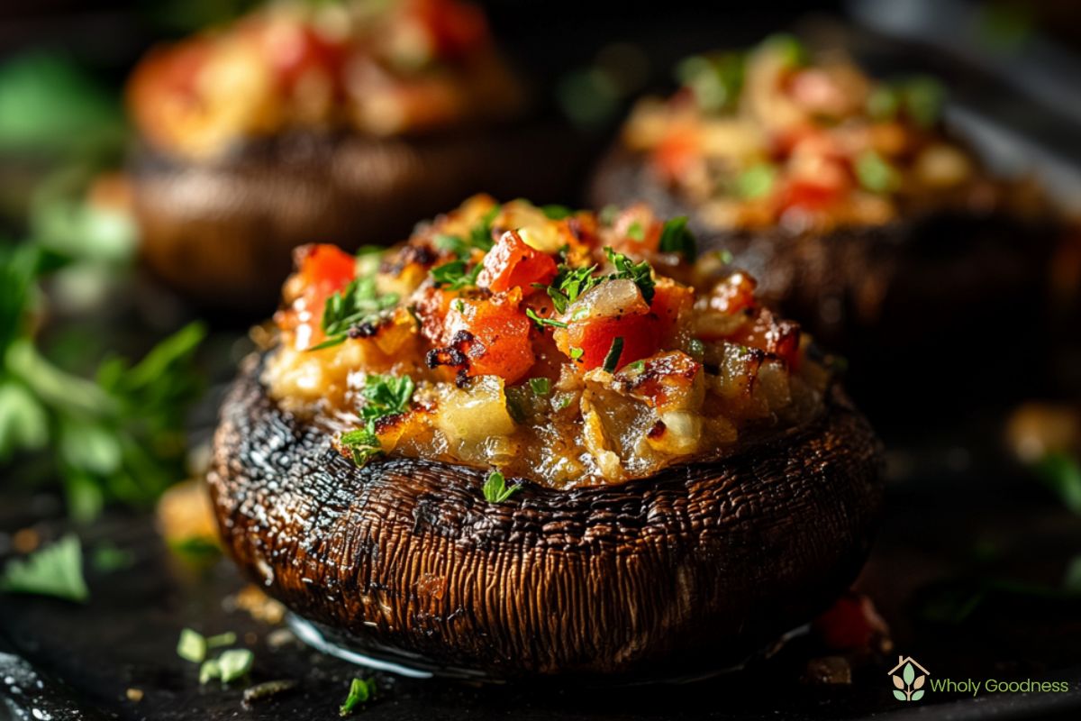 Stuffed Portobello Mushrooms Recipe (Vegan & Irresistibly Delicious ...