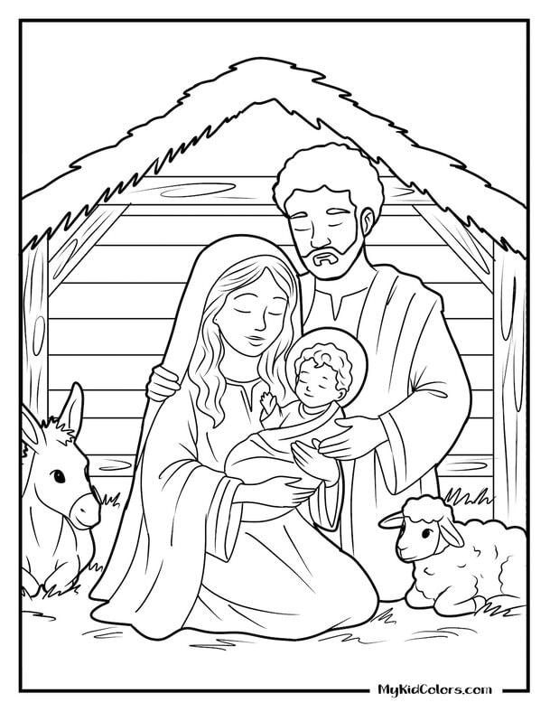 15 Free Baby Jesus Coloring Pages (Free PDF Printables)