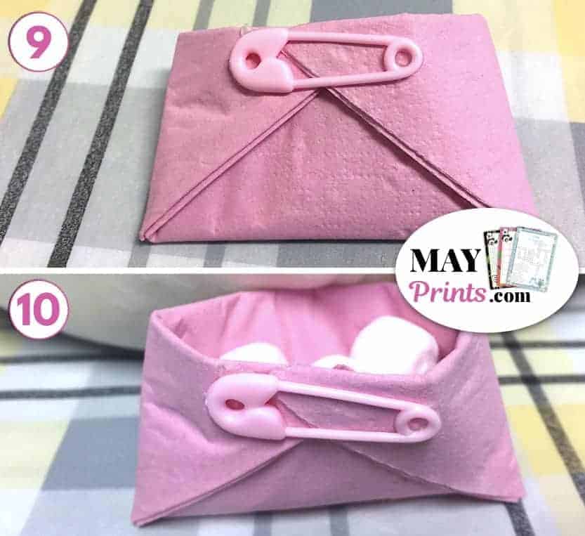 How To Make Mini Diaper Baby Shower Favors