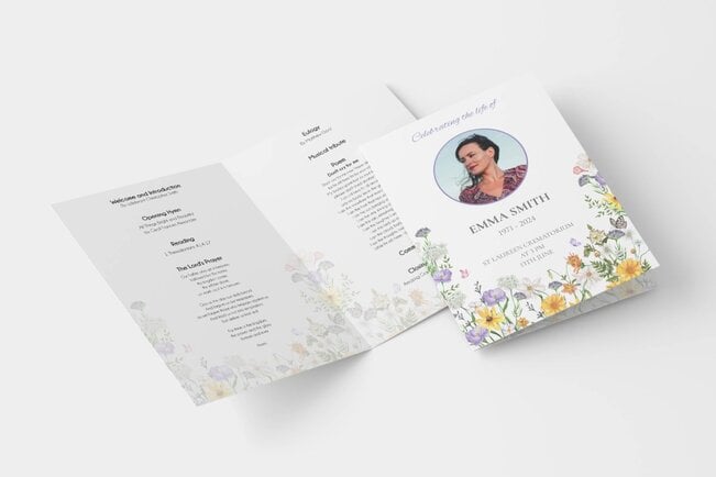 Funeral Order Of Service Examples and Ideas