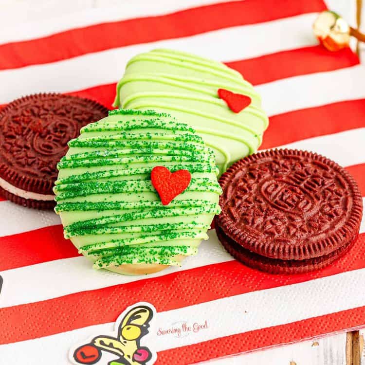 Grinch Chocolate Dipped Oreos ️ Chocolate Covered Oreos Recipe