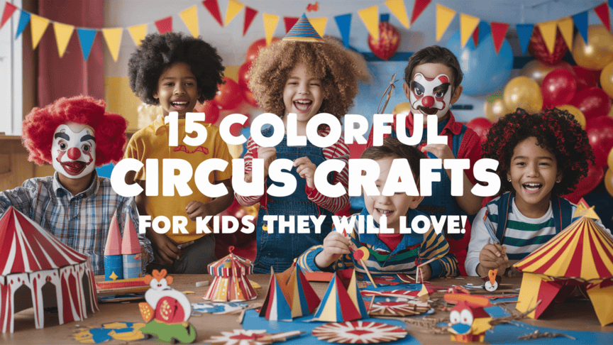 15 Colorful Circus Crafts for Kids They Will Love!