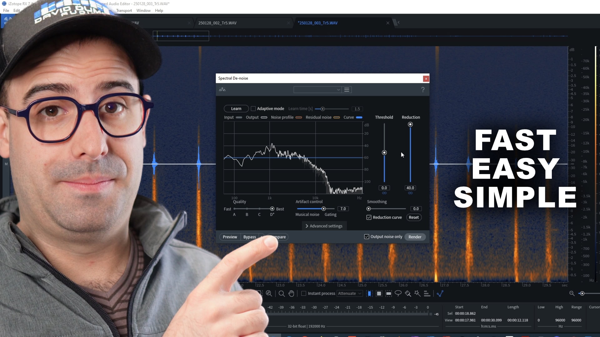 RX Workflow: Raw Recordings To Clean Sounds