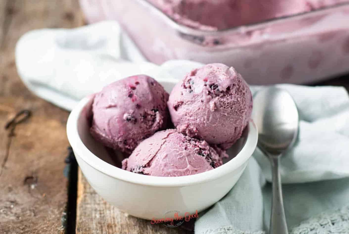 Black Raspberry Ice Cream Recipe – Savoring The Good®