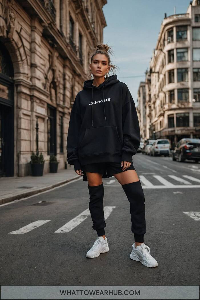 12 Trendy Black Streetwear Outfits For Women To Rock The City