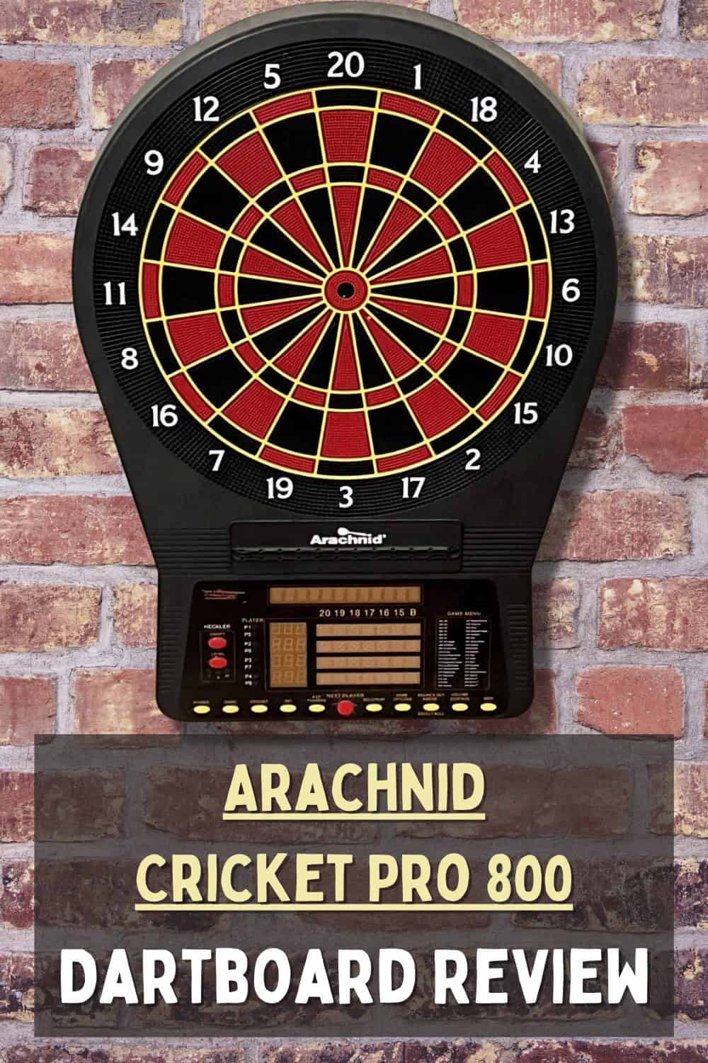 Arachnid Cricket Pro 800 Electronic Dartboard Review | DartHelp.com