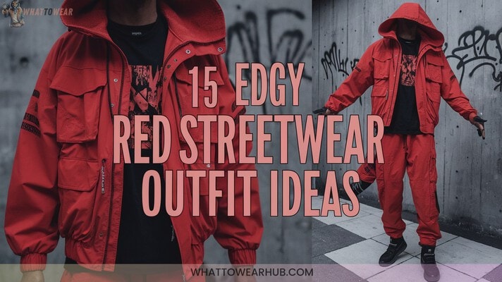 15 Edgy Red Streetwear Outfit Ideas