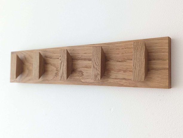 Solid Oak Wall Mounted Coat Hooks – Wood 'N' Pegs