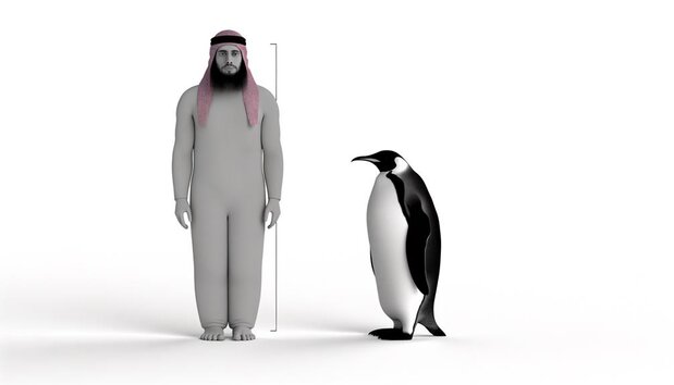 How To Visualize Emperor Penguin Height Compared To Human