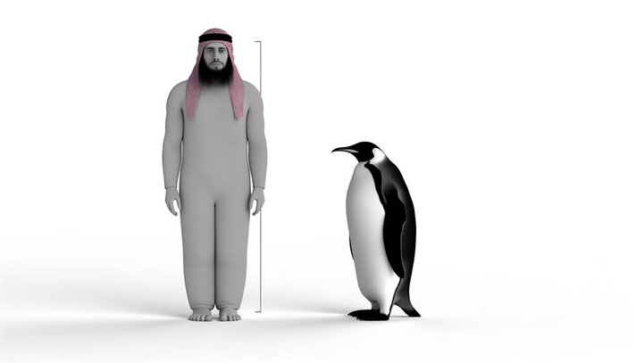 How To Visualize Emperor Penguin Height Compared To Human