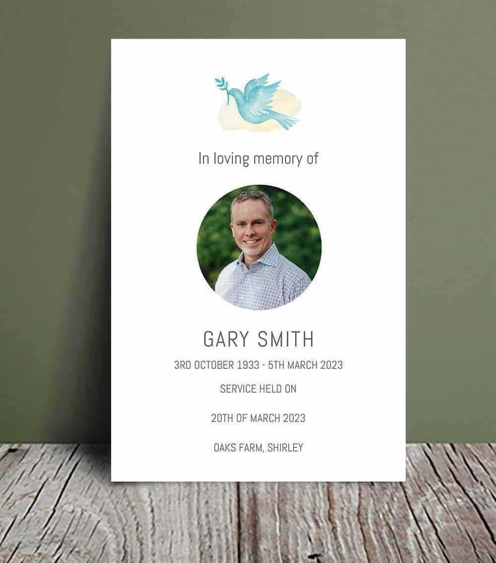 Minimalist Funeral Program Template 022 - Template Design - Funeral ...
