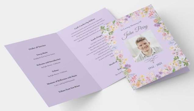 Angels Celebration Of Life Program Template 031 - Template Design ...