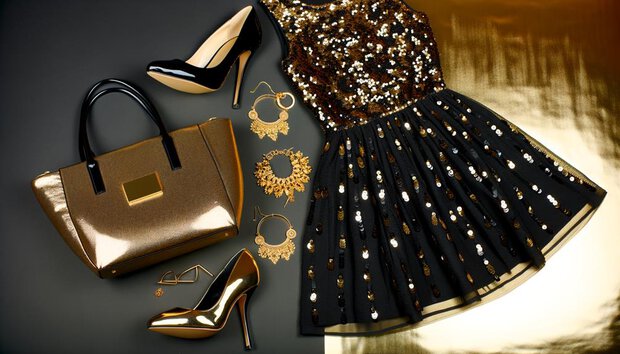 What To Wear To A Black And Gold Themed Party? Outfit Ideas