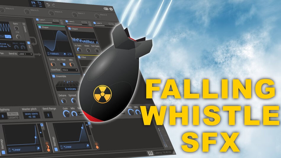 How to Create the Falling Bomb Whistle Sound Effect in Phase Plant