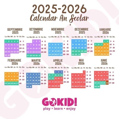 Calendarul Anului Scolar 2025-2026: Format Printabil pe Județe - GOKID!