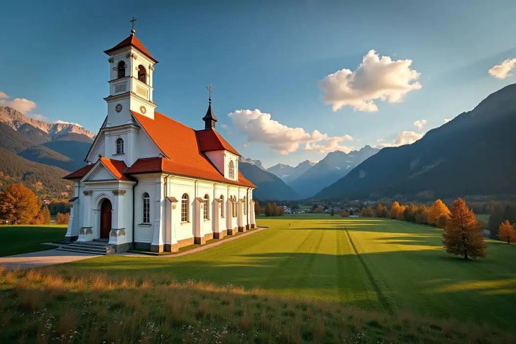 8 Gründe die Wallfahrtskirche Wieskirche zu besuchen - Altstadt mit Kirche