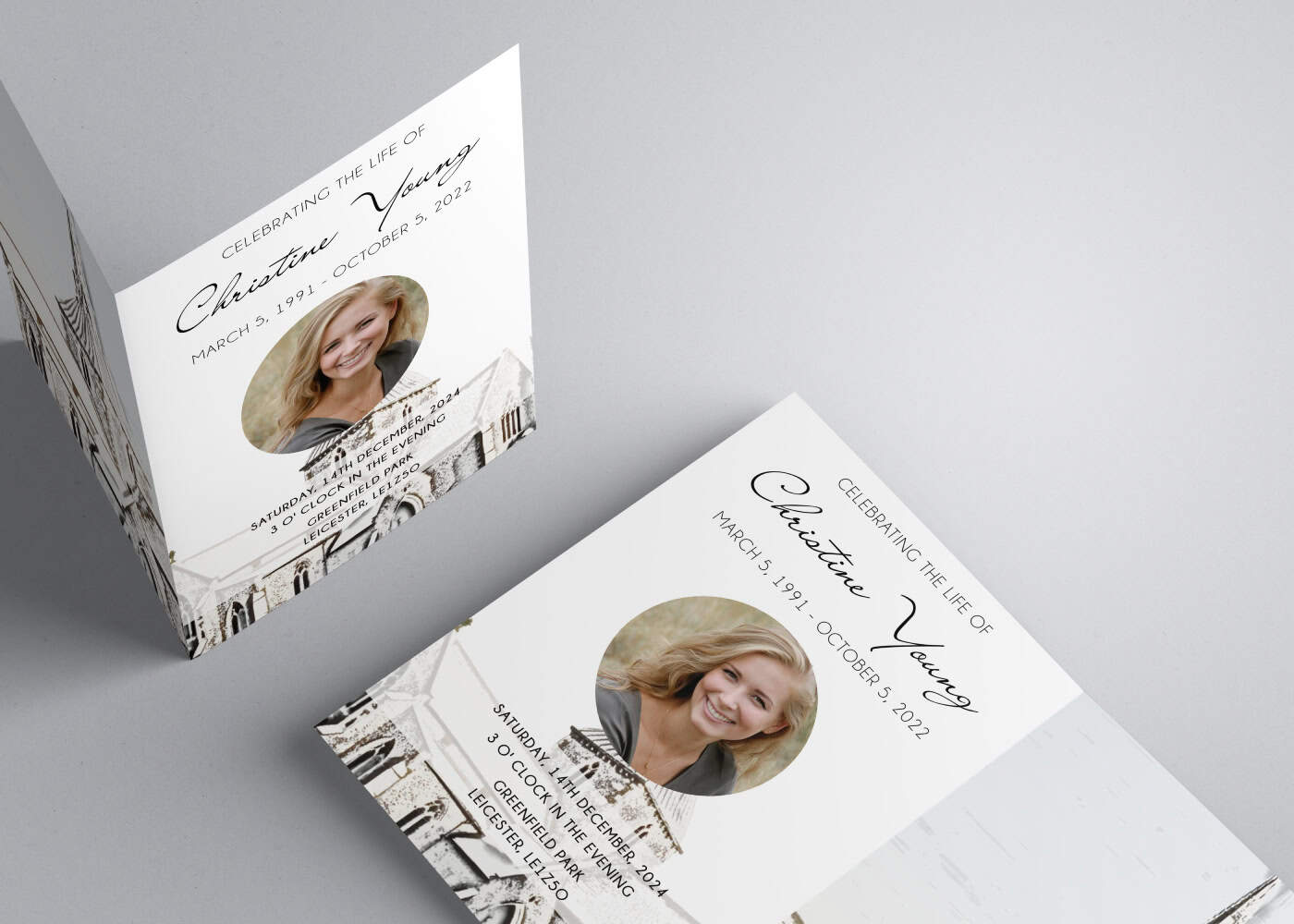 Non-Religious funeral order of service examples