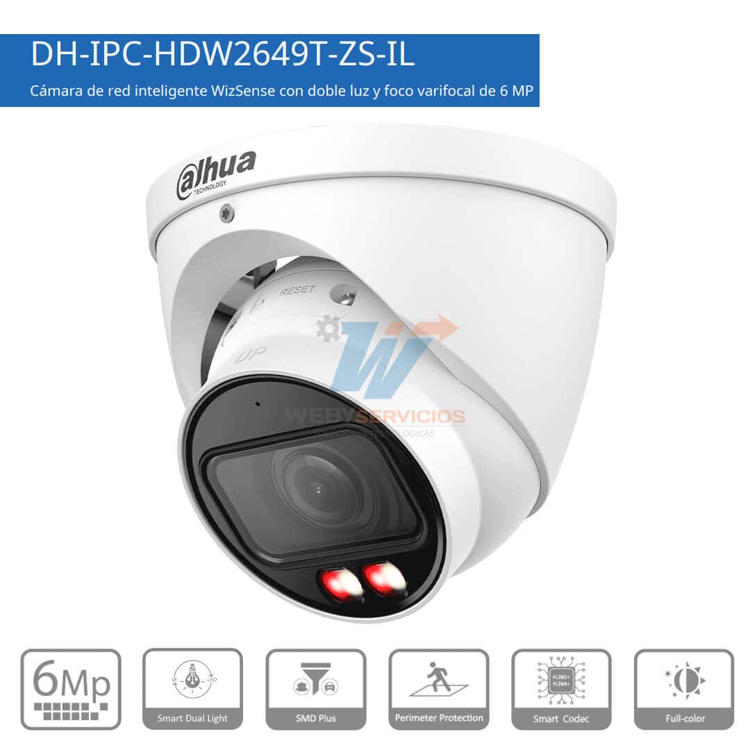 DAHUA IPC-HDW2649T-ZS-IL 6MP Motorizada » Weby Servicios