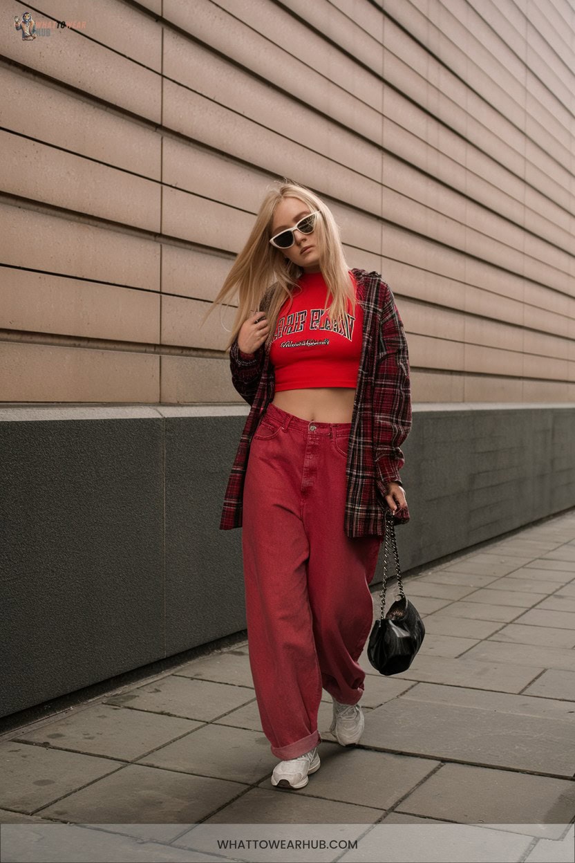 15 Retro Red Outfit Ideas From The 90s