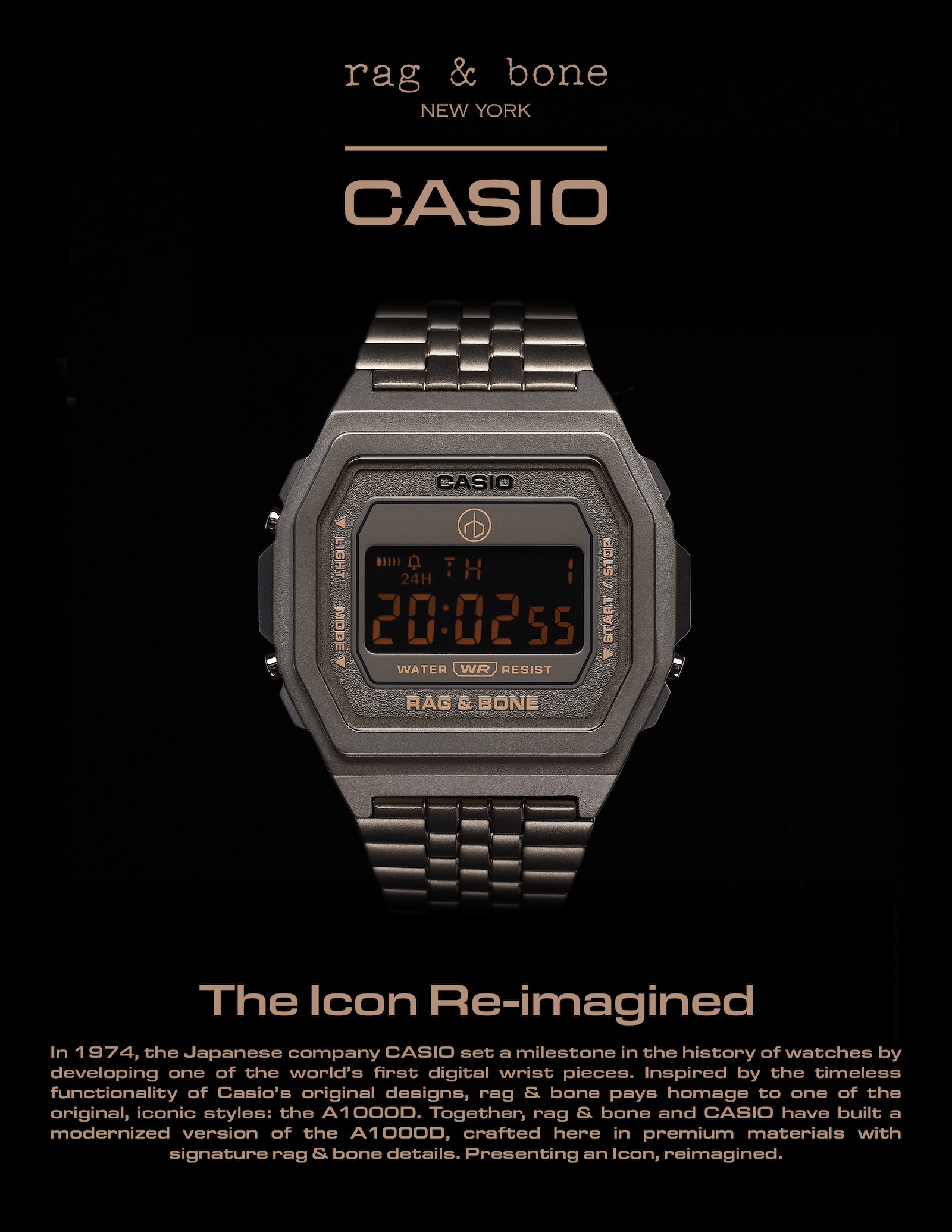 CASIO Vintage Premium Launches With Monochromatic Rag & Bone Collab ...