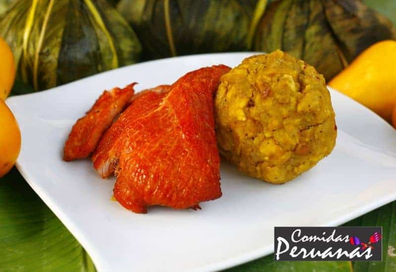 Platos típicos de la Selva - Juane - Tacacho con Cecina - Inchicapi