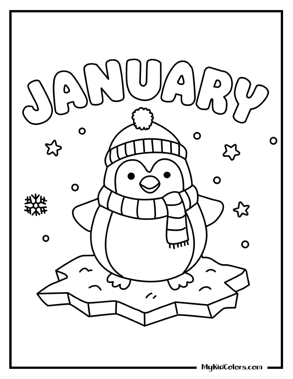 coloring pages preschool winter