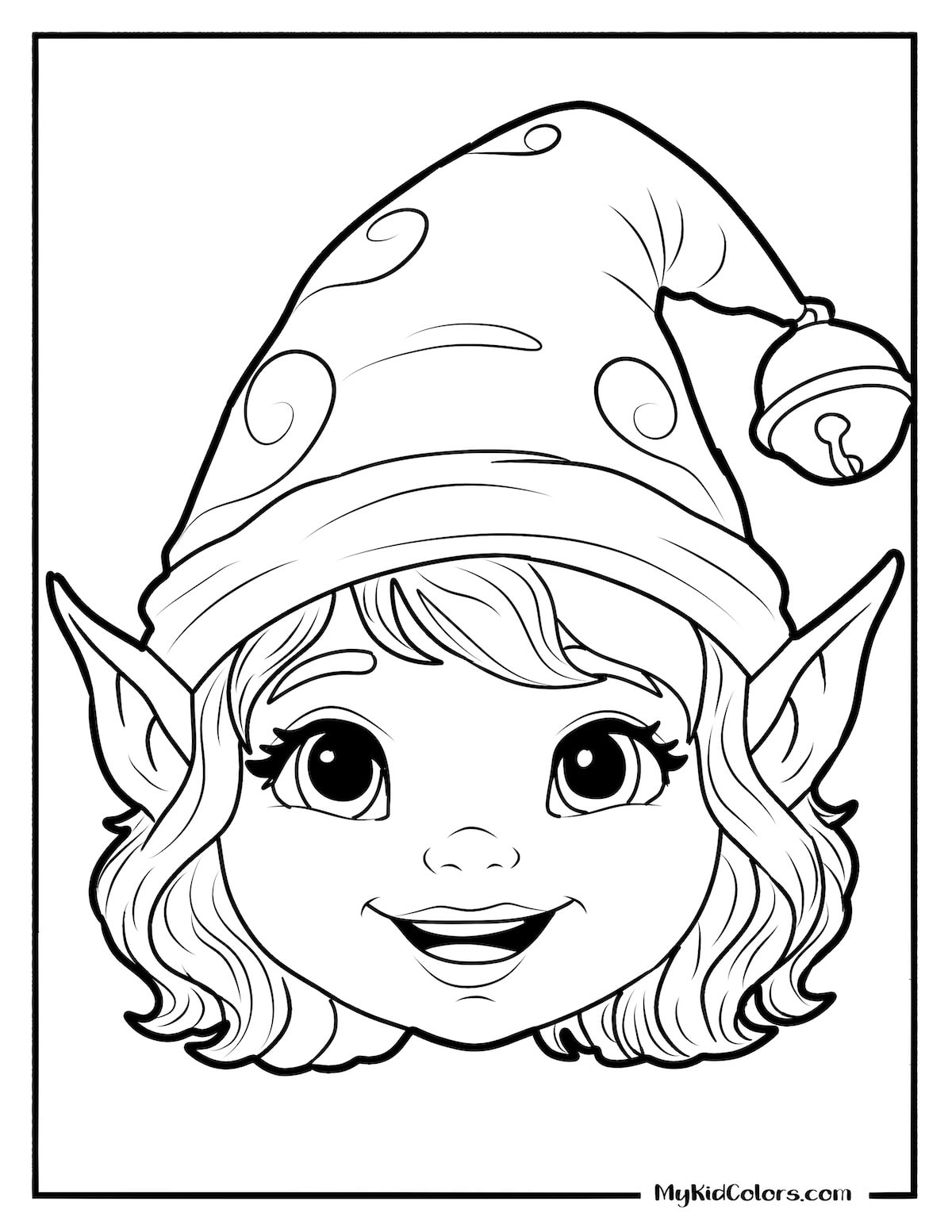 colouring pictures of elf on the shelf