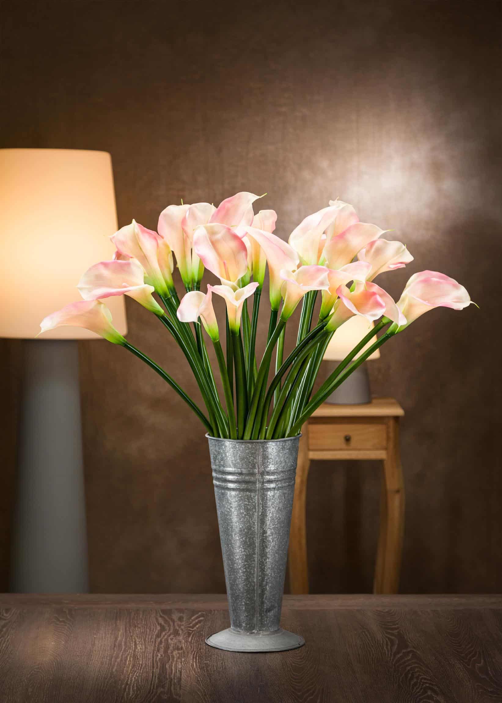 Fiore artificiale di Calla rosa in lattice realistico - Arte Fiore