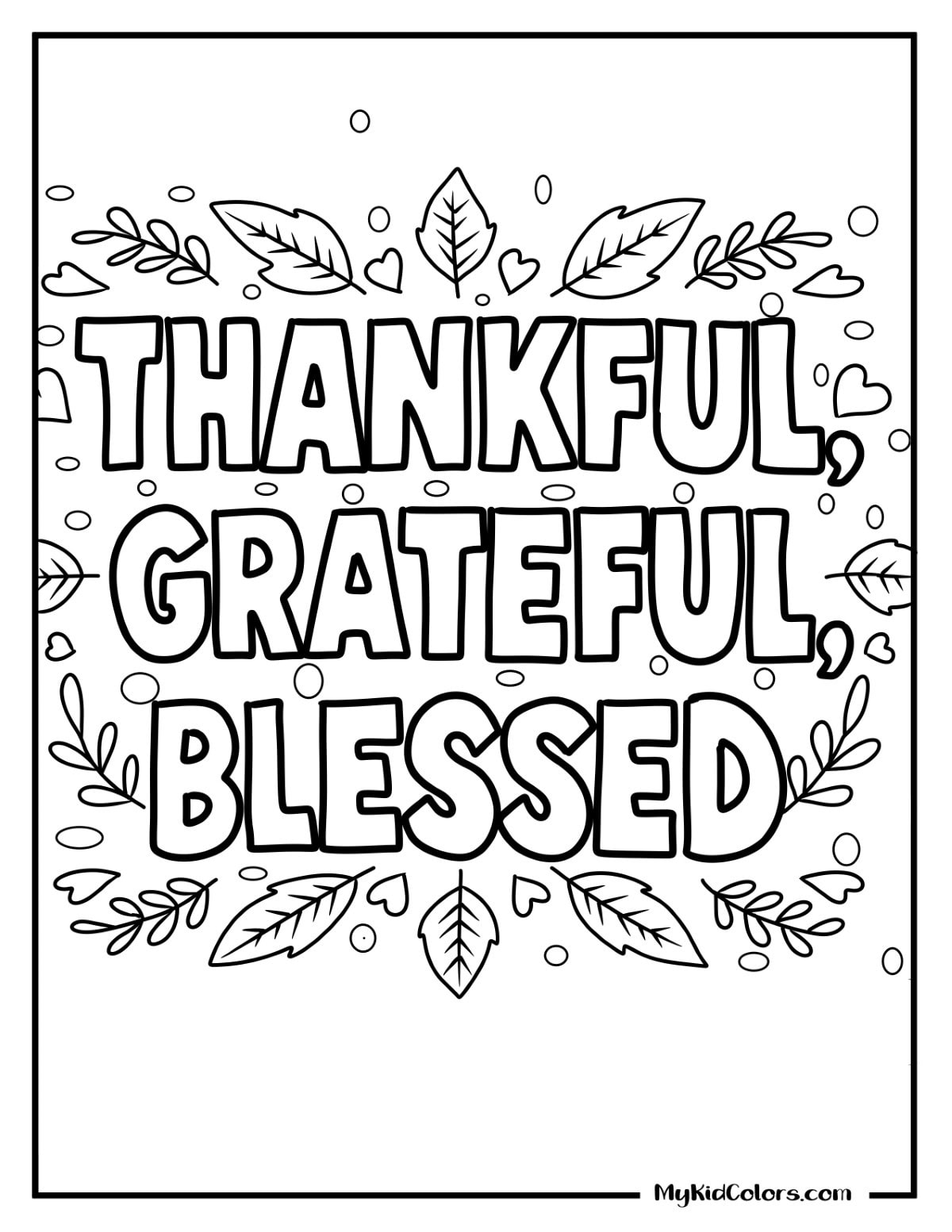 grateful coloring pages printable