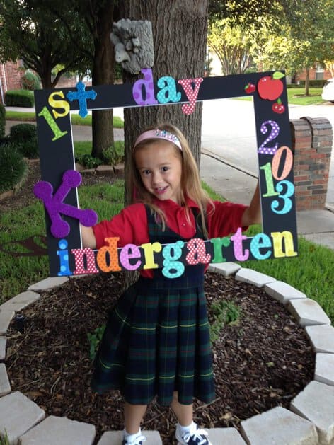 Back to School - First Day Photo Frame - Tried and True by Trista