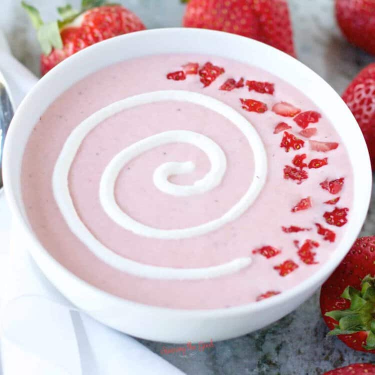 Chilled Strawberry Soup Recipe – Savoring The Good®
