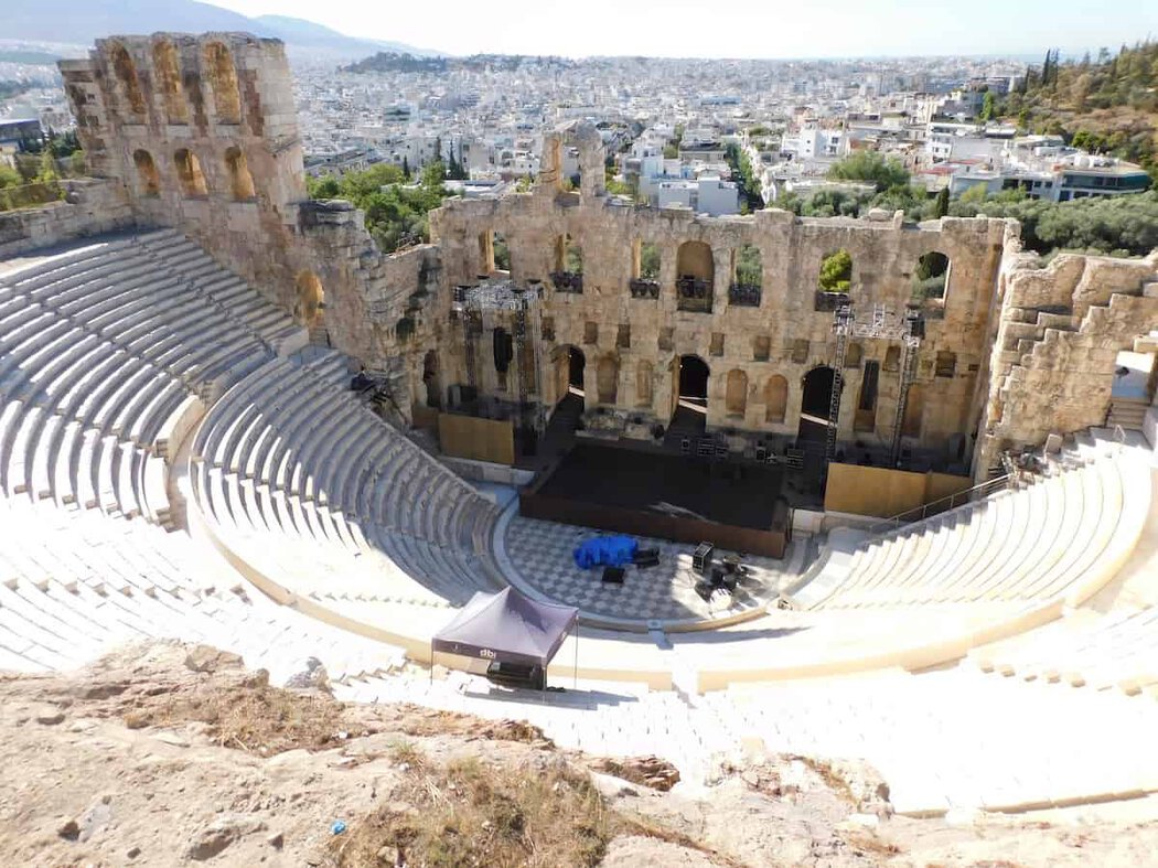 Athens from a Cruise Ship at Piraeus Cruise Port