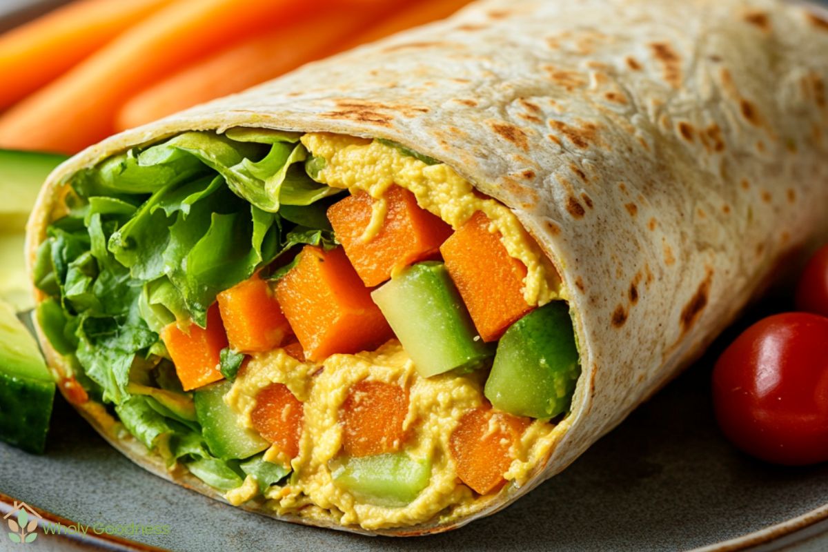 Vegan Hummus Wrap Recipe: A Quick and Healthy Meal Idea - Wholy Goodness
