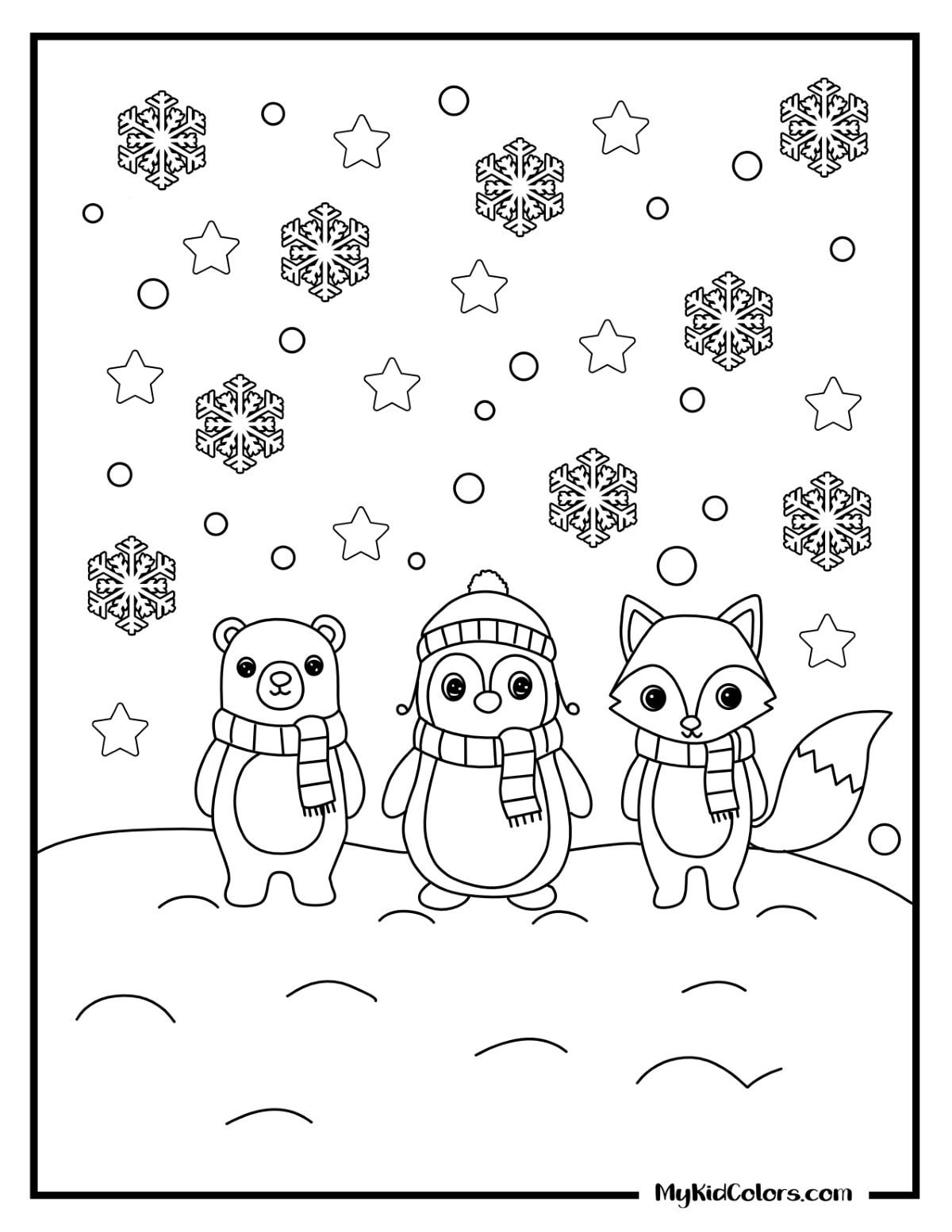 kids coloring pages january