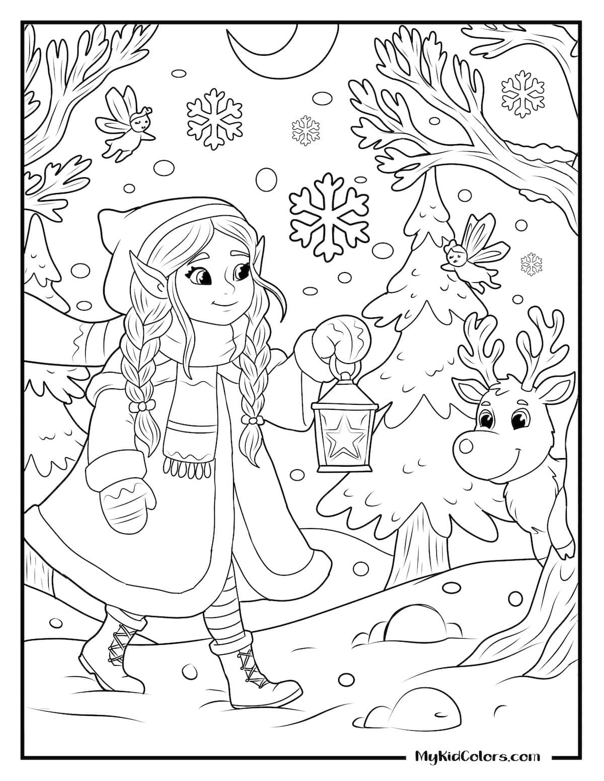 frozen christmas coloring pages printable