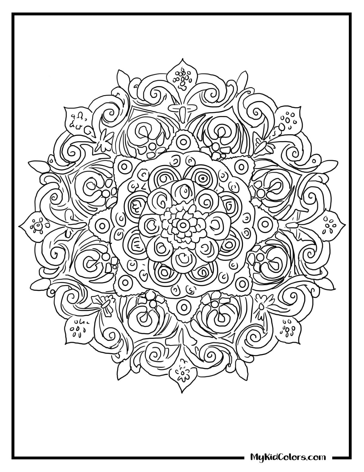 january coloring pages monday mandala