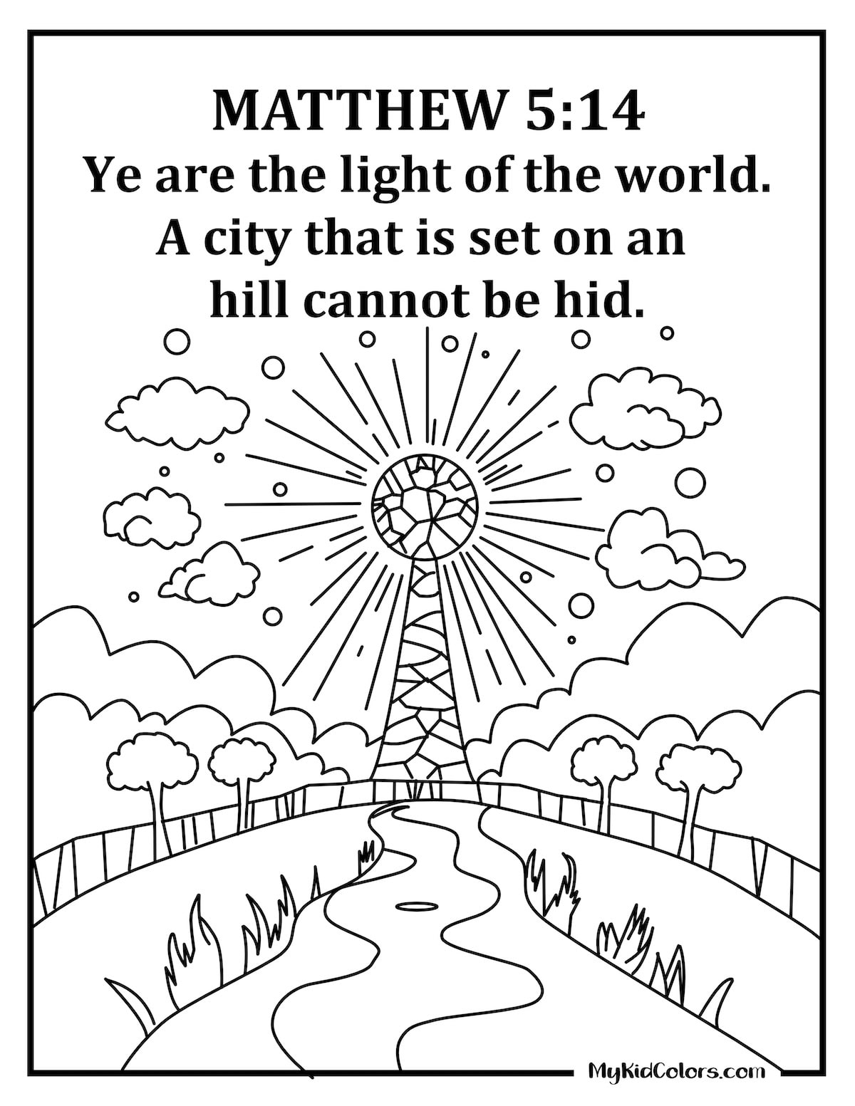 15 Bible Verse Coloring Pages for Kids | Free Scripture Printables