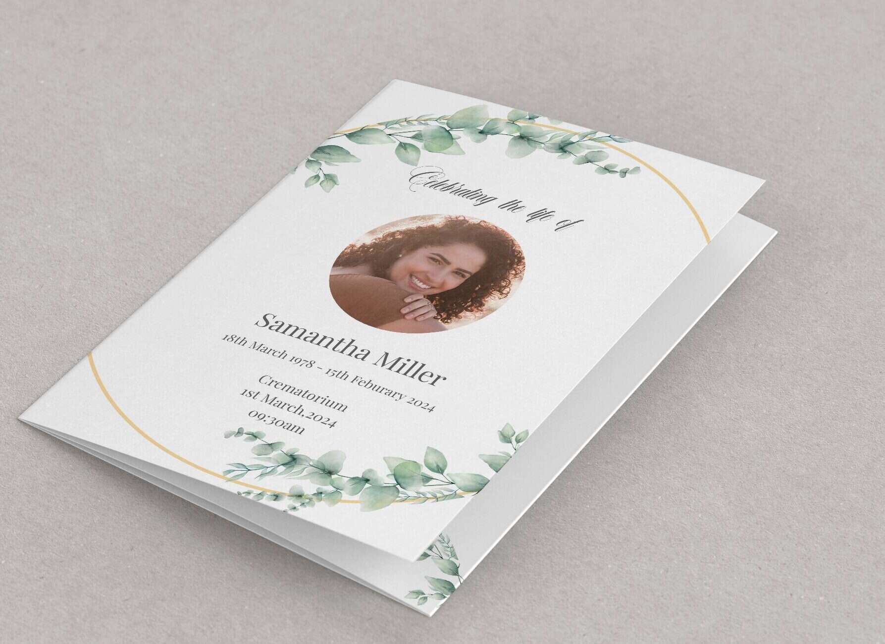 Funeral committal - Funeral Order Of Service