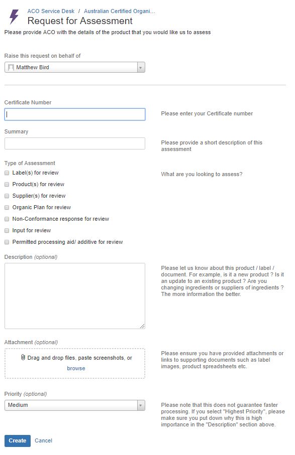Service Desk - ACO Certification