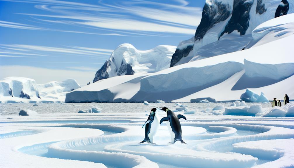 How Does Emperor Penguins Protect Their Young In The Ice?