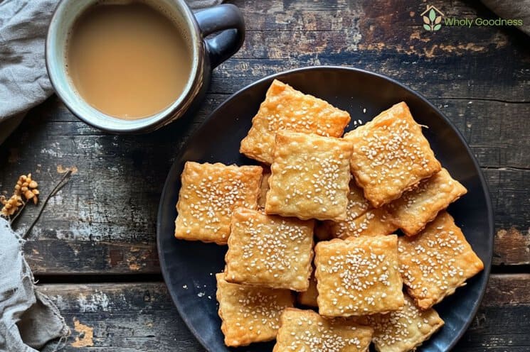 Baked Gur Para Recipe - Wholy Goodness
