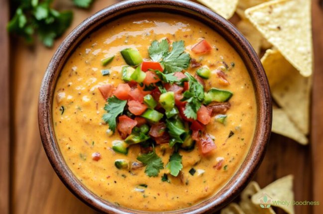 Our Spicy and Cheesy Vegan Rotel Dip Recipe - Wholy Goodness