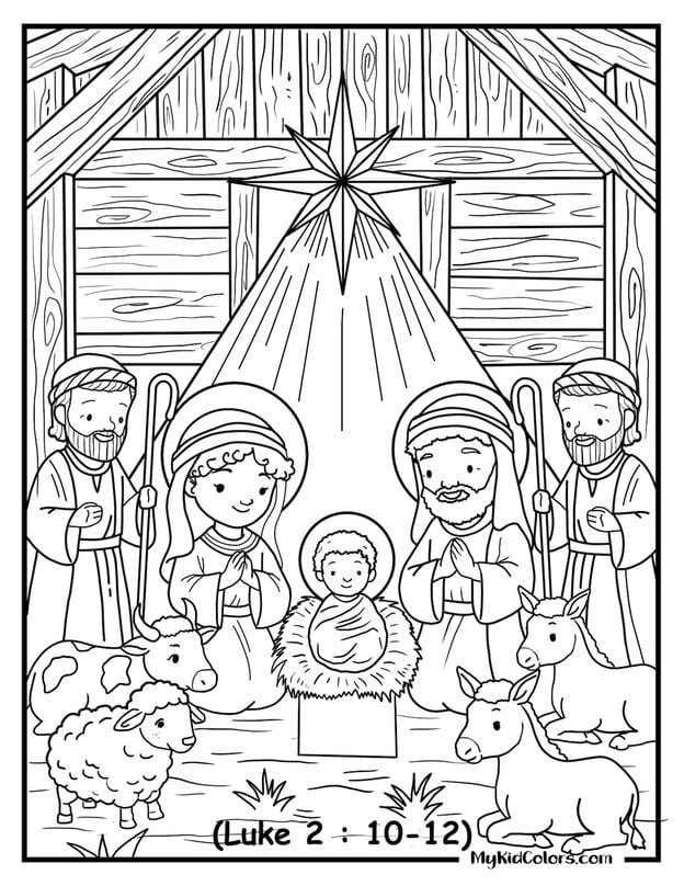15 Free Advent Coloring Pages for Kids and Families