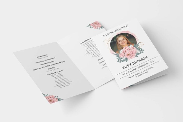 Funeral committal - Order Of Service For Funeral Printing