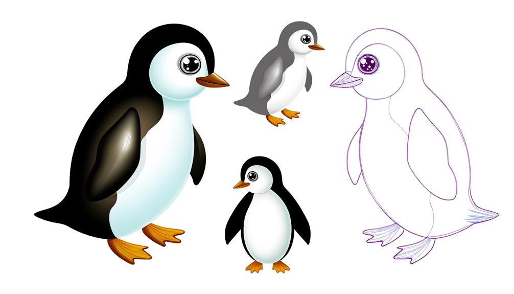 Draw A Simple Penguin In 3 Easy Steps