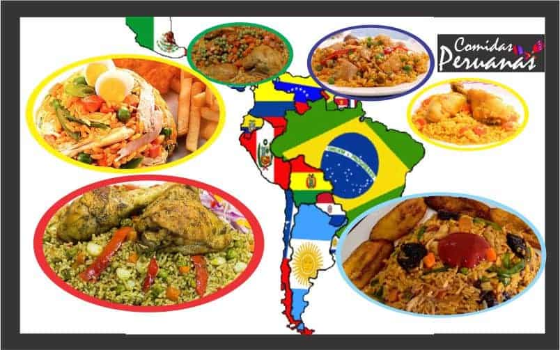 Arroz con Pollo en las Comidas Latinoamericana - Comidas Peruanas