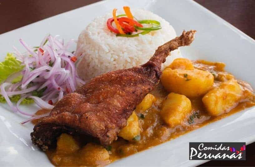 Receta Cuy Frito con Picante de Papa - Plato Tipico de la Sierra